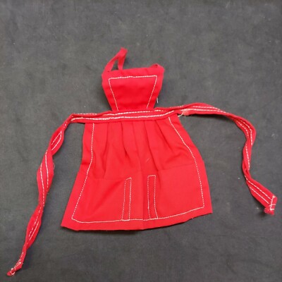 Vintage Barbie WHAT'S COOKIN' RED APRON USED | eBay