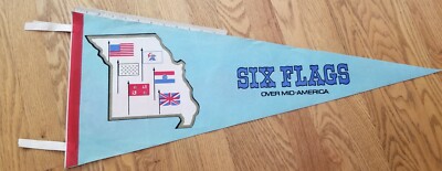 Vintage 1974 Six Flags Over Mid-America St. Louis Missouri Souvenir ...