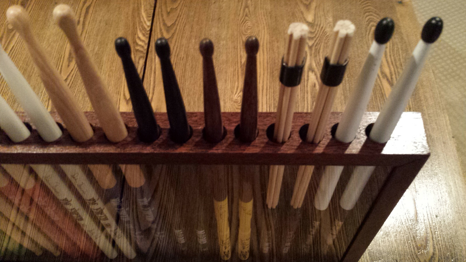 Drumstick Display Case # 10-015 (Red Mahogany) Holds 20 sticks | eBay