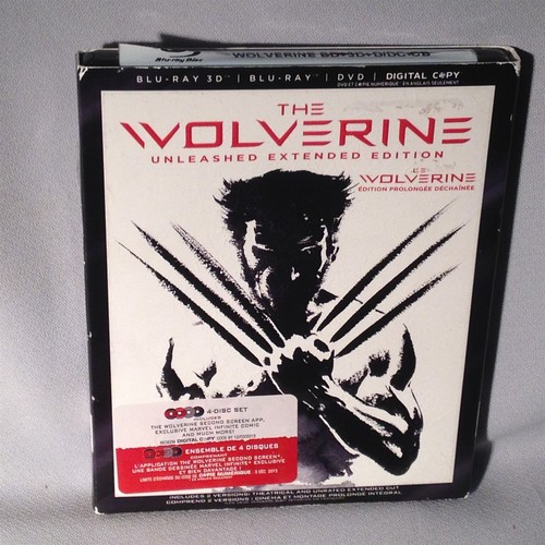 BLU-RAY The Wolverine 4 DISCS (BLURAY 3D/BLURAY/DVD/DIGITAL) COMPLETE ...