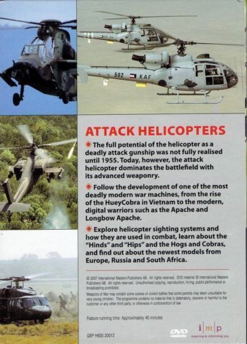 WEAPONS OF WAR - Attack Helicopters DVD + BOOK WORLD WAR TWO WWII NEW ...