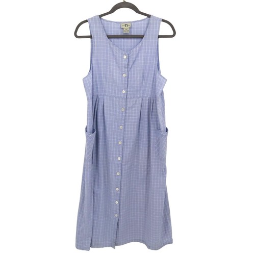 Original TY Wear House Dress Womens 20W Blue Y2K Cottagecore Grannycore ...