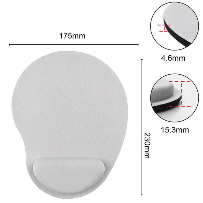 Mouse Pad With Wrist Rest For Laptop Mat Anti-Slip Gel Wrist EVA ...