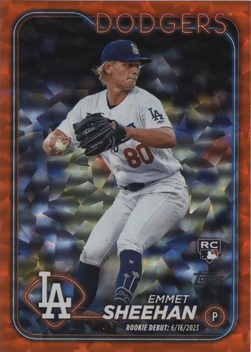 2024 Topps Update Series - Rookie Debut Emmet Sheehan #US141 Orange ...