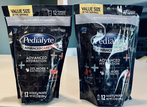Pedialyte Advanced Hydration Electrolyte Powder 12 Strawberry 12 Berry ...