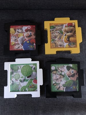 Lot 4 Mini Puzzle 100 Pièces Mario Luigi Bowser Yoshi Avec Cadres | eBay