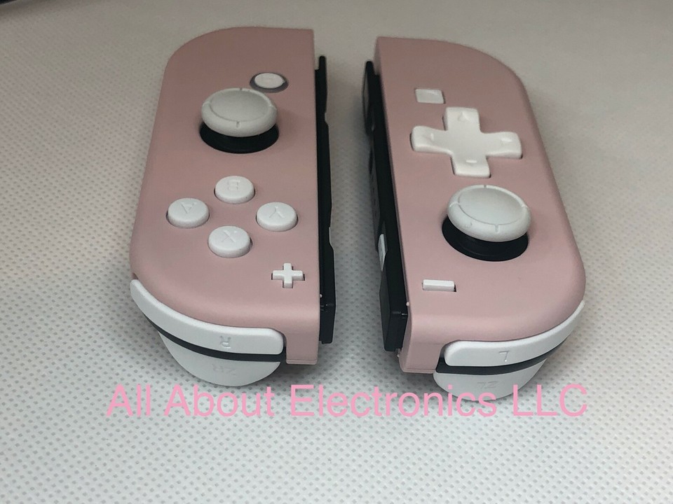 Nintendo Switch Custom Joycons Pink & White Joy-Con SET Controller D ...