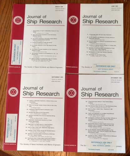 1989 Journal of Ship Research Volume 33 Number 1 2 3 4 Marine Naval ...