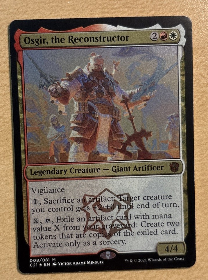 MTG Osgir, The Reconstructor Thick Stock Foil Card, Plastic Promo | eBay