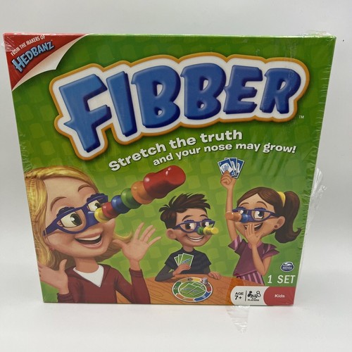 Fibber Board Game Stretch The Truth and Your Nose May Grow! Hedbanz NEW ...