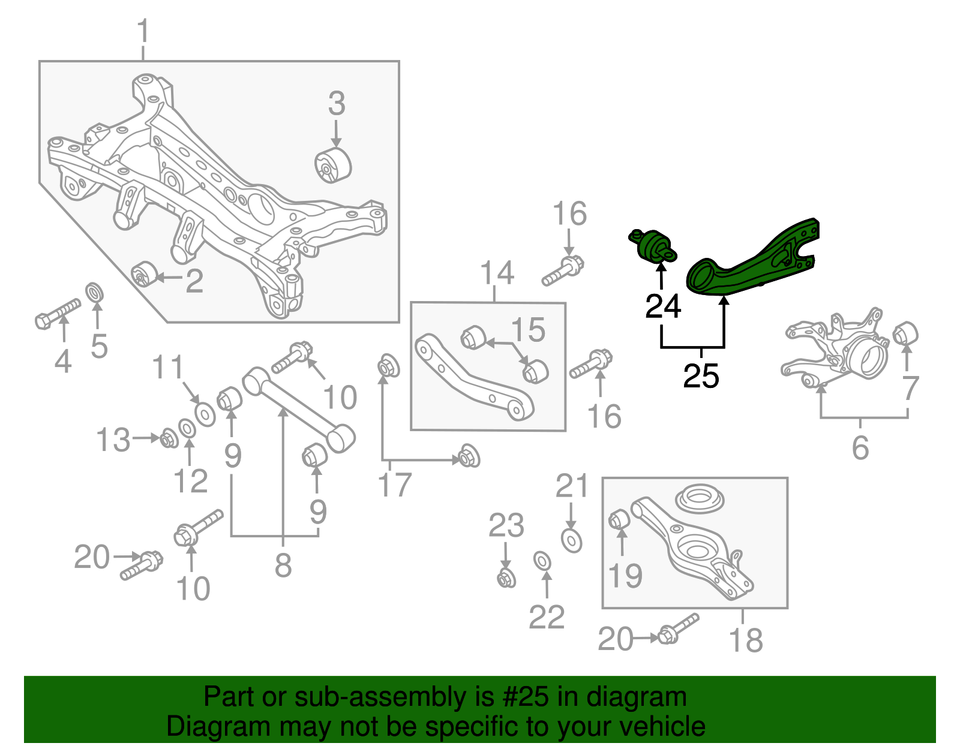 Genuine Hyundai Trailing Arm 55270-2S850-DS | eBay
