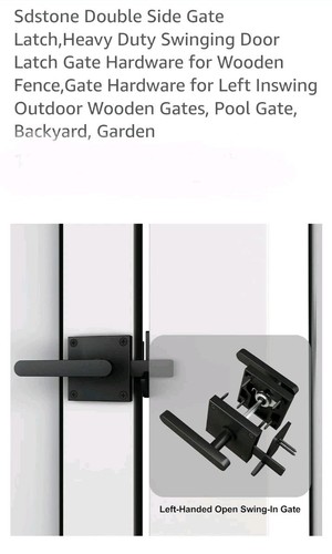 Double Side Gate Latch，Heavy Duty Swinging Door Latch Gate Hardware for ...
