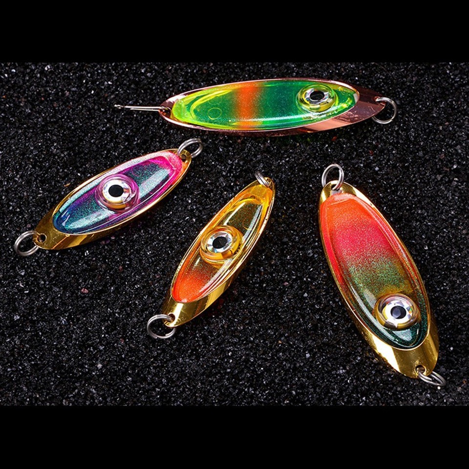 2PCS Fishing Lure Slant Slicing Fisheye Light 9g 13g Bait Trap Light ...