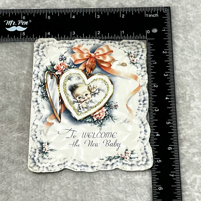 To Welcome the New Baby Vintage Congratulations Card HBX | eBay