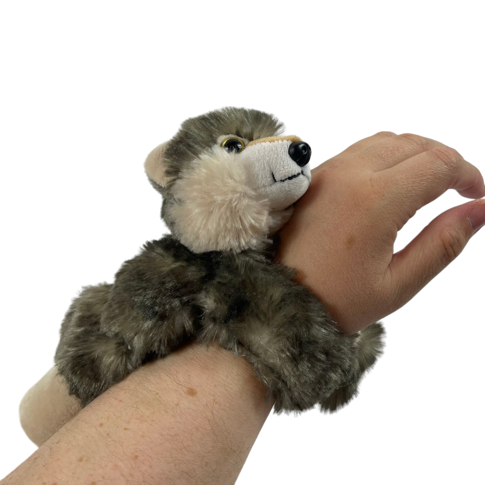 A1 Wild Republic Wolf Puppy Dog Wristlet Hugger Plush 6" Stuffed Toy ...