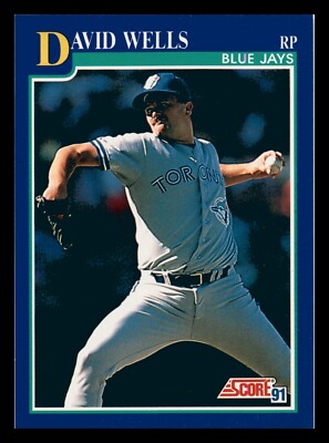 1991 Score David Wells Toronto Blue Jays #474 Centered Mint | eBay