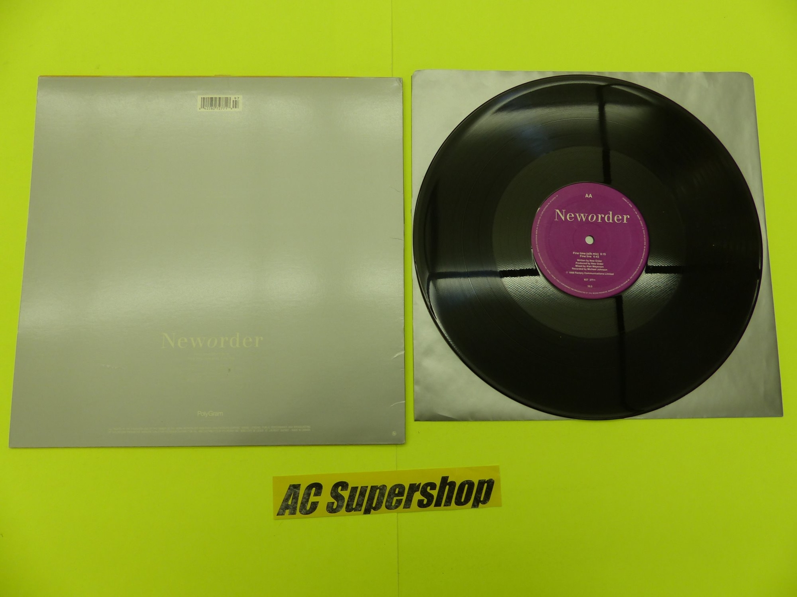 New Order fine time - maxi single - LP Record Vinyl Album 12" | eBay