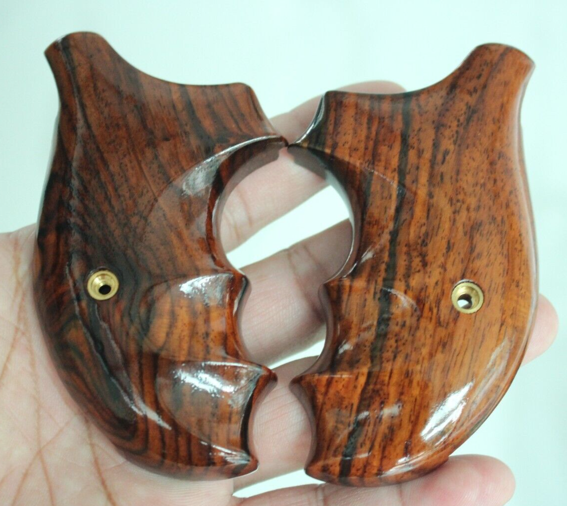 J FRAME COMBAT GRIPS S&W ROUND BUTT FIT MODEL 60 640 642 ROSE WOOD NICE ...
