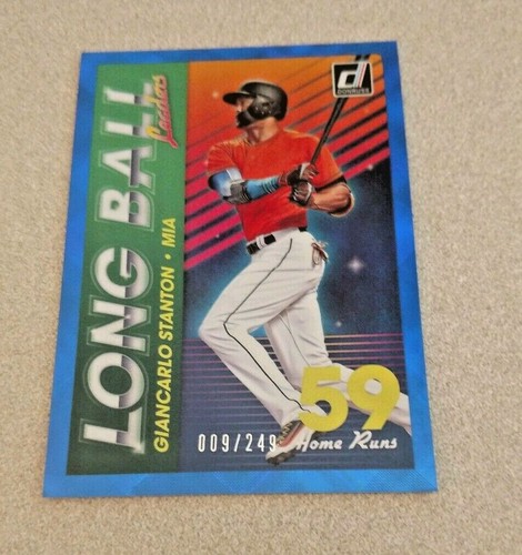 2018 Panini Donruss - Longball Leaders Giancarlo Stanton #LBL1 Blue ...