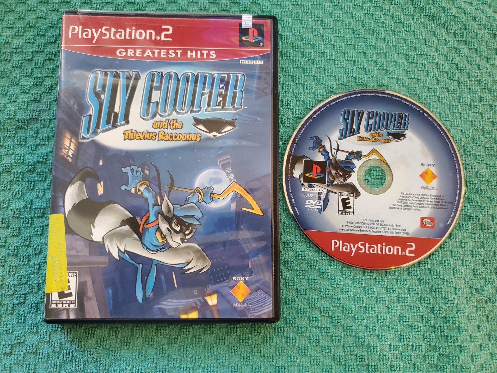 Sly Cooper And The Thievius Raccoonus (Sony PlayStation 2, 2003) DISK ...