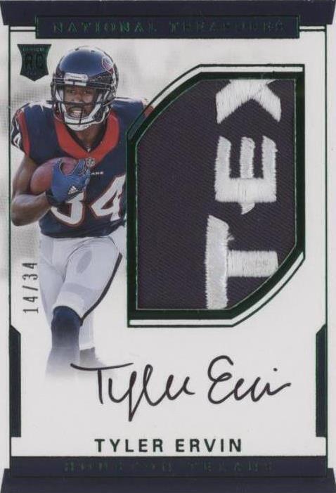 2016 Panini National Treasures - RPS Rookie Patch Autograph Tyler Ervin ...