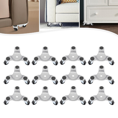Furniture Moving Dolly Set 3 Wheel Iron Tri Dolly Triangle Swivel ...