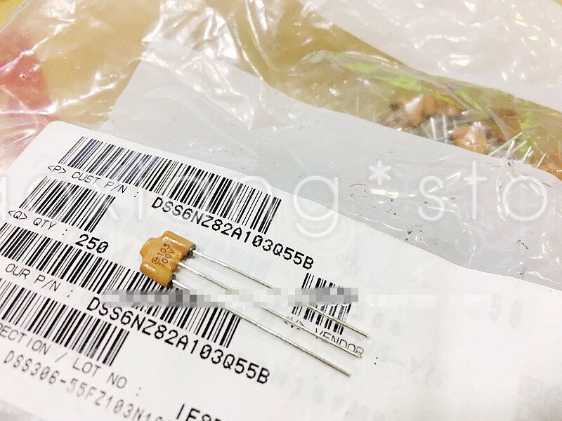 250PCS DSS6NZ82A103Q55B Silent Three Terminal Filter Capacitor 10nF ...