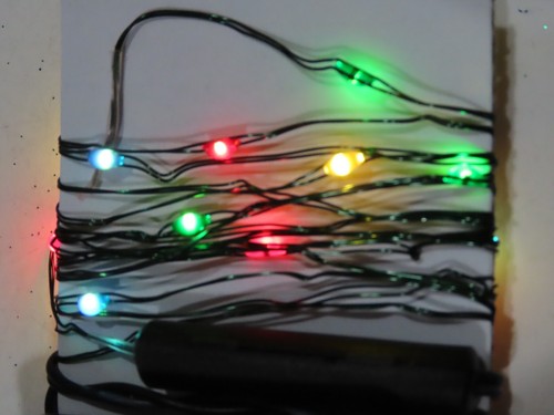 6FT LED Christmas String Light 18 Lights Garland Battery 6 Settings ...