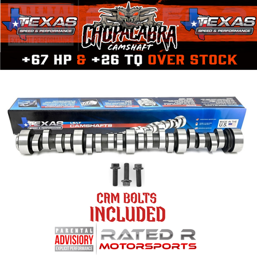 TSP Gen 3 Gen 4 GM Texas Speed LS Truck CHOPacabra Camshaft & Cam Bolts ...
