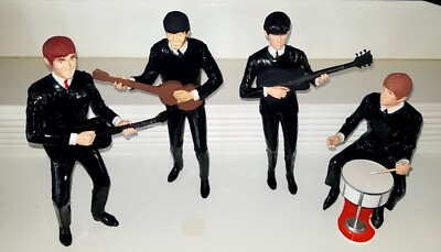1964 BEATLES JOHN PAUL GEORGE & RINGO 8" REVELL MODEL DOLL FIGURES ...