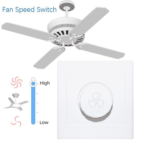 Ceiling Fan Rotary Switches Speed Control Switch Dimmer Switch Wall ...