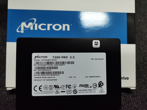 Micron 7300 Pro 7.68TB 7680GB PCIe NVMe U.2 Enterprise SSD ...