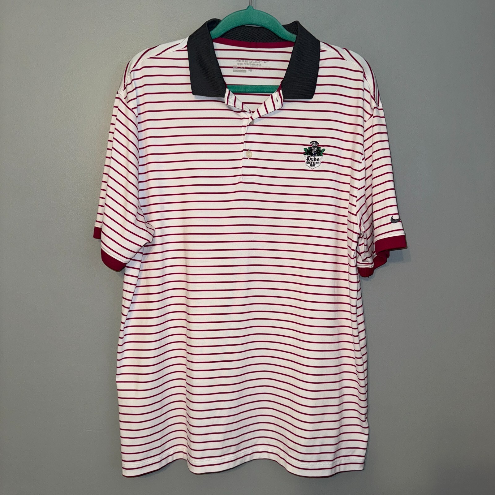 Nike Golf Tour Performance Duke Golf Club Striped Pol… - Gem