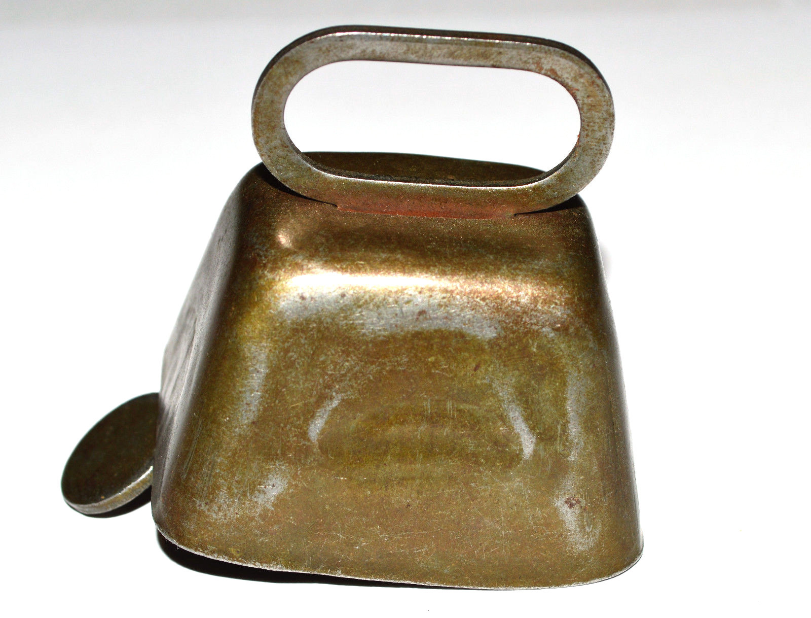 VINTAGE. 1 BLUM CO. HOLSTEIN BELL & 1 METAL BELL. COW OR SHEEP BELLS ...