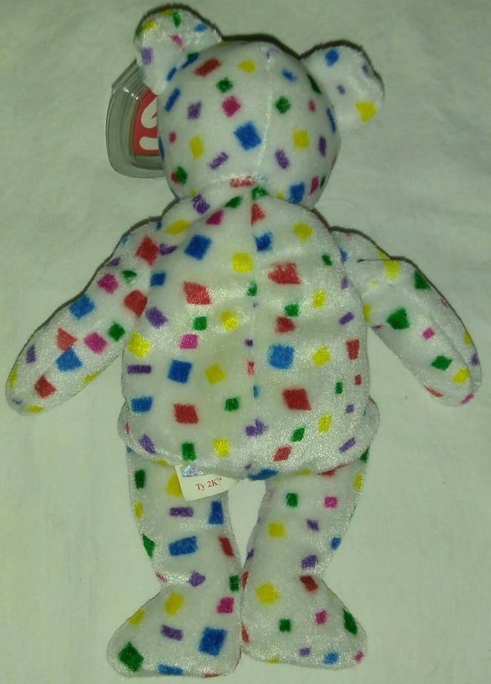 TY Beanie Babies "TY 2K" the Y2K Millennium Teddy Bear RETIRED ...