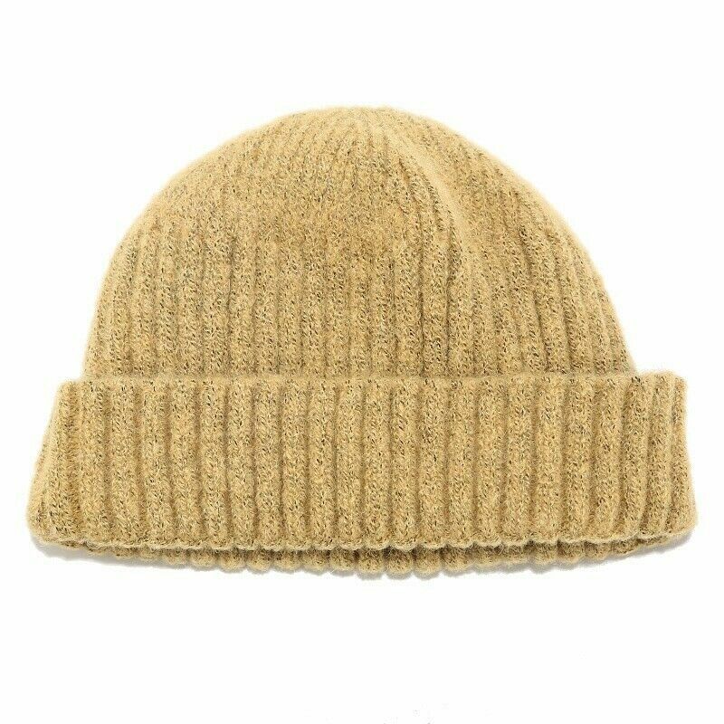 Women Men Knitted Hat Beanie Skullcap Sailor Cap Cuff Brimless Fashion ...