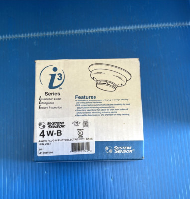 System Sensor 4W-B Photoelectric Smoke Detector 783863017612| eBay