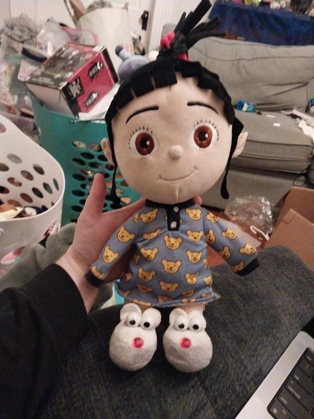 Despicable Me 2 Bedtime Agnes Talking Light Up Doll Plush 12” Thinkaway ...