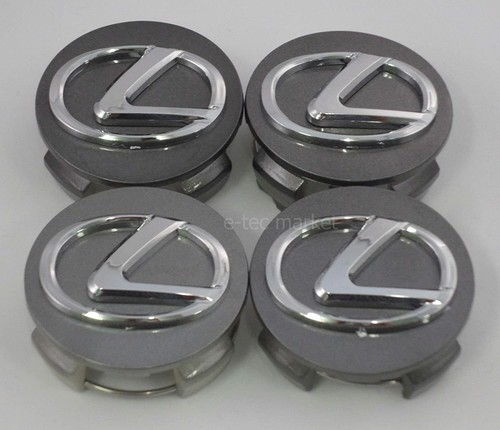 4x FOR LEXUS 62MM GRAY IS250 GS350 RX350 LS460 ES350 Wheel Rim Center ...
