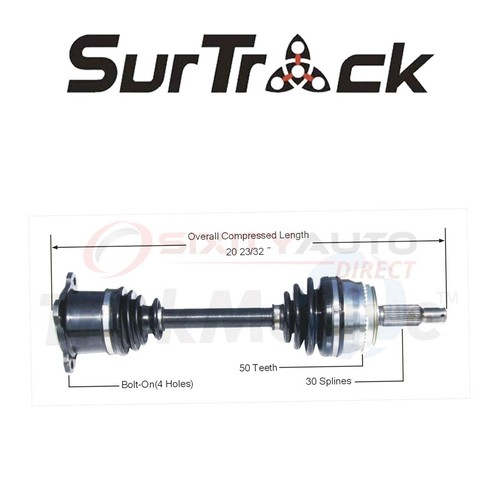 SurTrack CV Axle Shaft for 2001-2006 Mitsubishi Montero 3.5L 3.8L V6 ...