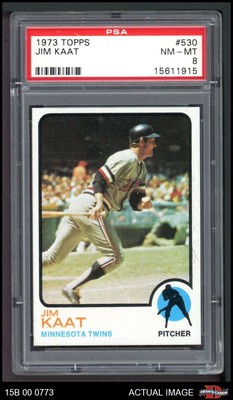 1973 Topps #530 Jim Kaat Twins HOF PSA 8 - NM/MT | eBay
