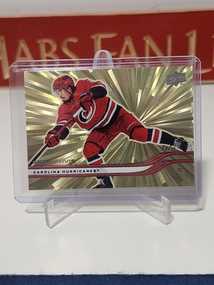 25-26 Upper Deck Series 1 Seth Jarvis Gold Outburst 1/1. Carolina ...