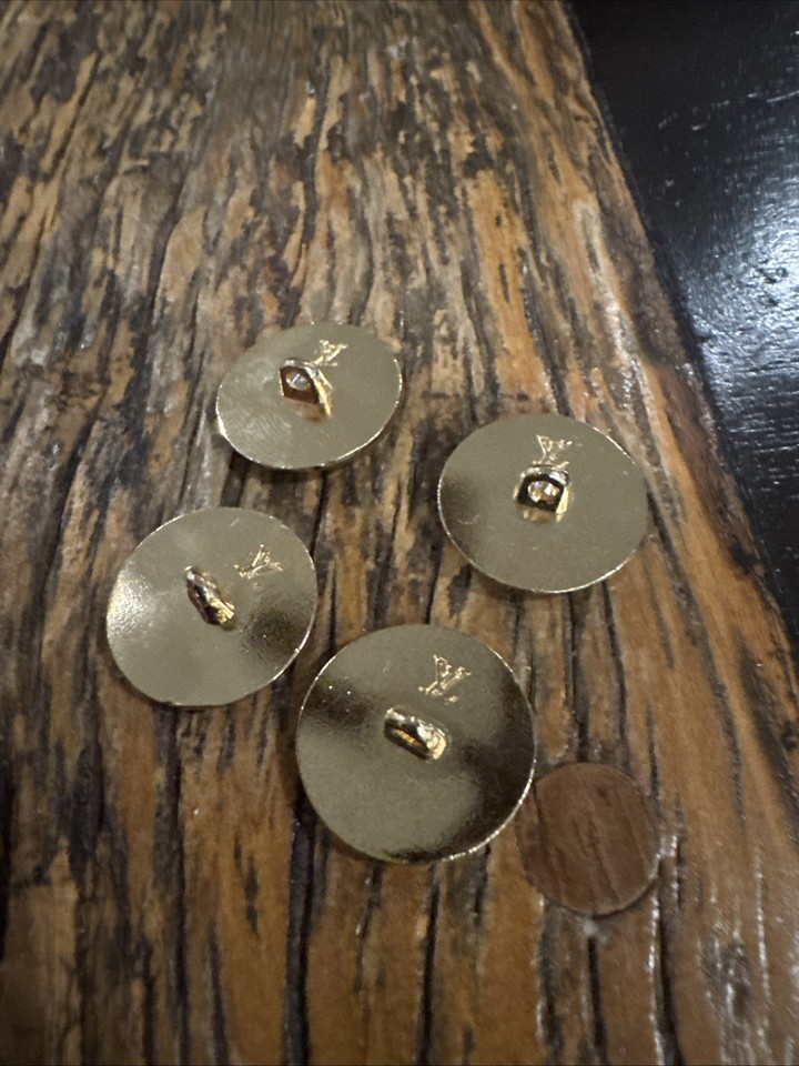 Lot Of 4 Mixed Color Black And White LV Buttons Louis Vuitton Stamped ...