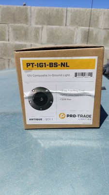 Pro-Trade PT-IG1-BS-NL In-Ground Light Antique Brass Finish (No LED ...