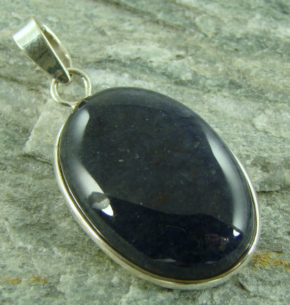 Semi Precious BLUE SUN SITARA Gemstone 925 Sterling Silver Pendant ...