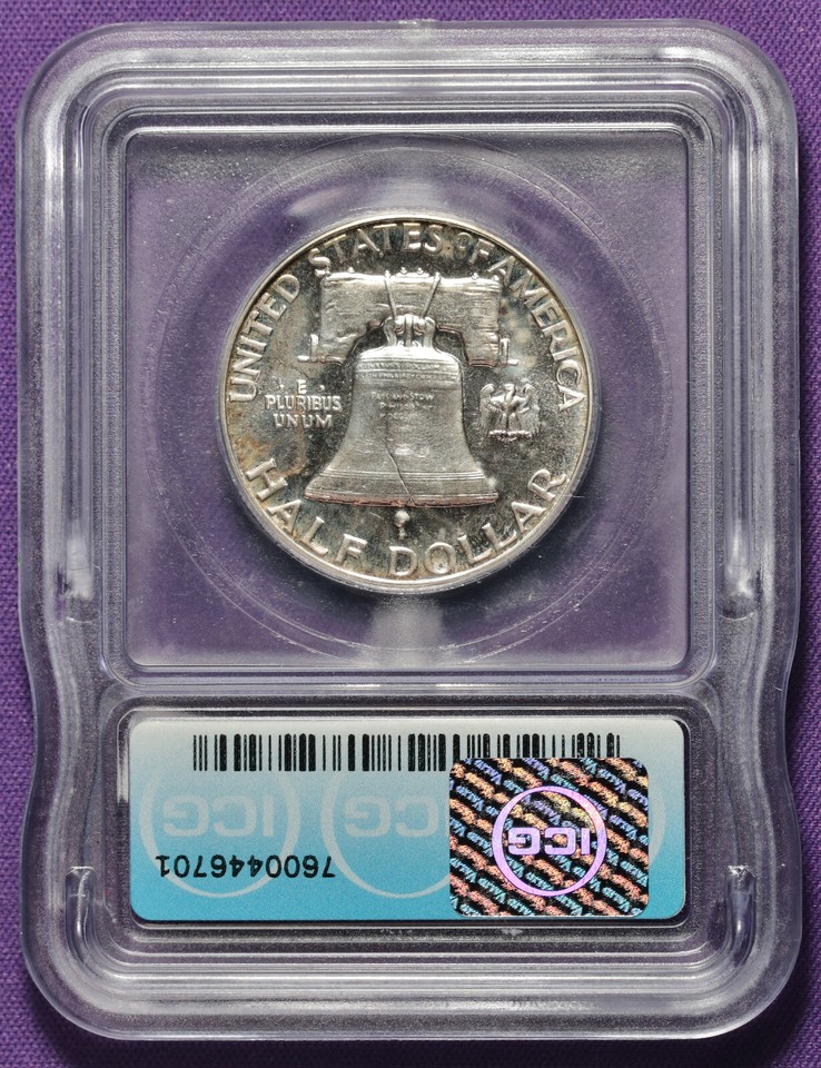 1952 Ben Franklin Half. In ICG Holder. PR63. J369 | eBay