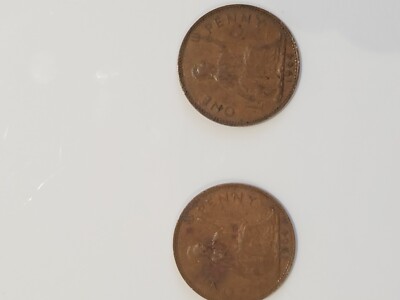 Rare Old British One Penny 1964 , BOTH COINS | eBay UK
