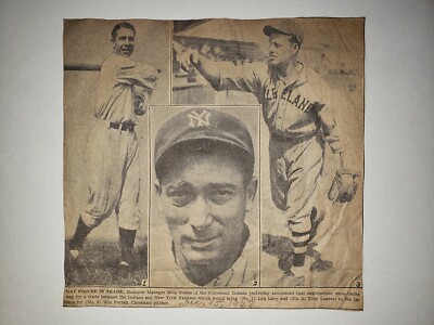 Lyn Lary Tony Lazzeri Wes Ferrell 1933 Yankees Indians Trade Collage | eBay