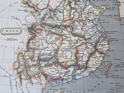 China Qing Empire Peking Beijing Nanking Taiwan Hong Kong 1809 hand ...
