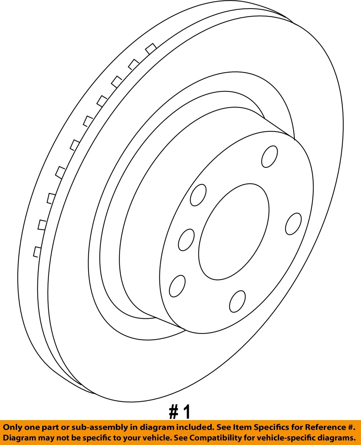 Genuine BMW OEM 34212283803 Brake Disc Ventilated Left for sale online ...